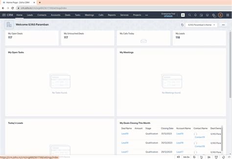 Zoho CRM Installation