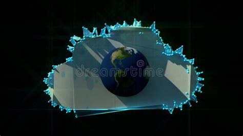 Cloud Computing Earth Animated Video 4k Stock Footage Video Of Infrastructure Globe 372640178
