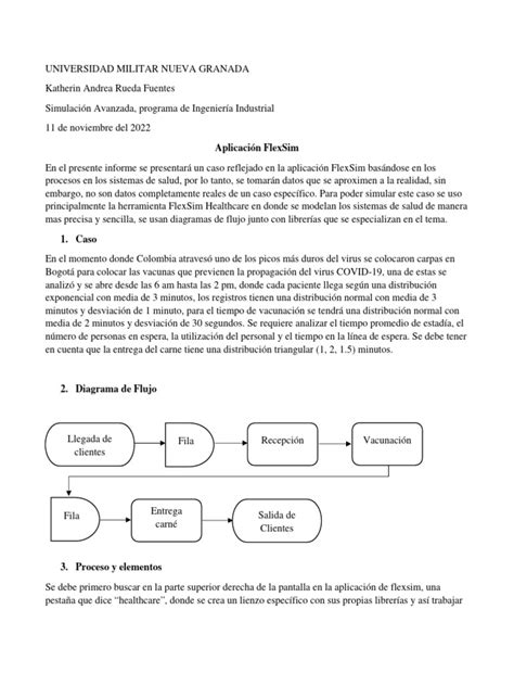 flexsim caso sencillo pdf simulación
