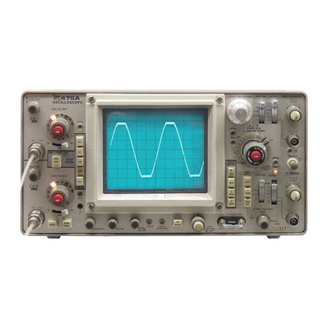 Tektronix 475a Instruction Manual Pdf Download Manualslib