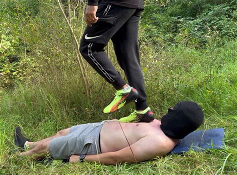 Painful Trampling In Soccer Shoes Video Thisvid Com