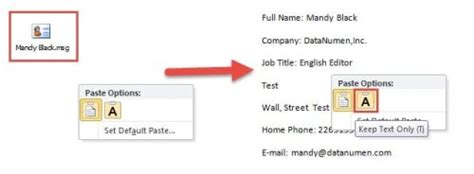 2 Methods To Insert Outlook Contact Info Into A Word Document Data Recovery Blog