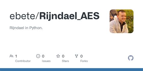 Github Ebeterijndaelaes Rijndael In Python