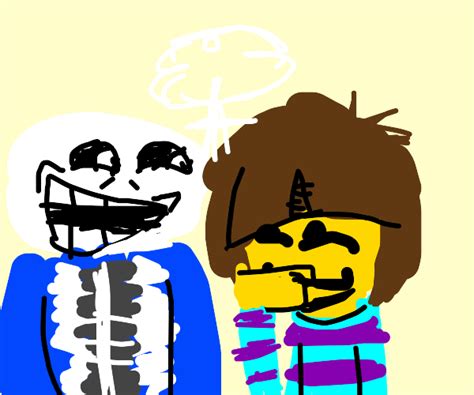 Sans And Frisk Having Fun Drawception