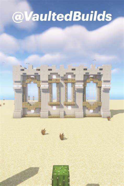 Minecraft Quartz Wall Design