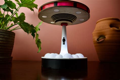 ufo 3d printed lamp etsy