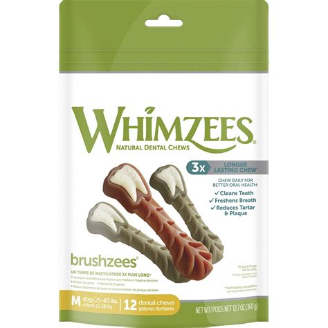 Whimzees Brushzees Medium 12 Count