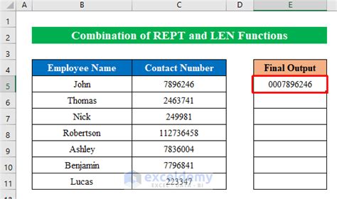 How To Add Leading Zeros To Make 10 Digits In Excel 10 Methods
