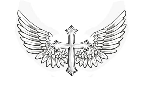 How To Draw A Cross With Wings Step By Step Drawing Guide By Dawn Artofit