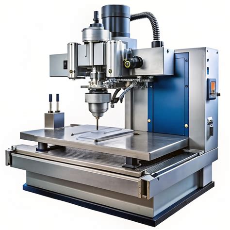 Cnc Milling Machine Ensures Accurate Metalwork Premium Ai Generated Image