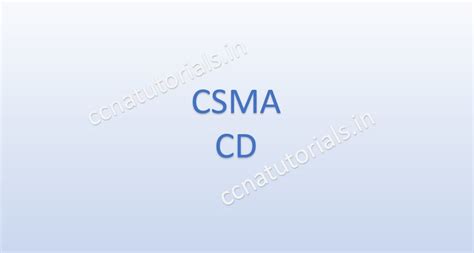 CSMA CD In Computer Networking Explained For CCNA CCNA TUTORIALS