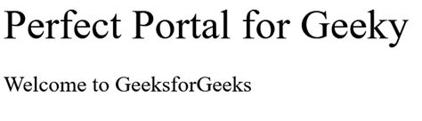 How To Change The Font Size In HTML GeeksforGeeks