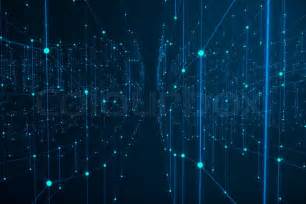 Technological Connection Futuristic Stock Image Colourbox