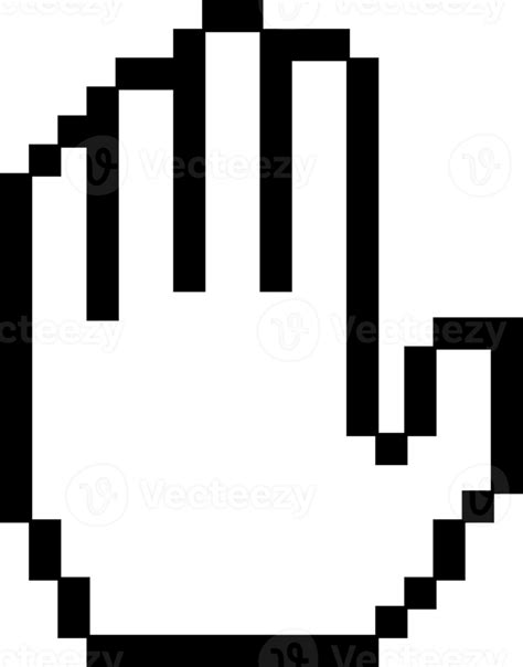 Pixel Stop Hand 12227513 Png