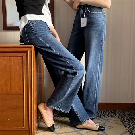 아뜨랑스 🚚부분당일발송 1000장 돌파 Day Jeans No40 링사 세미 와이드 데님 진 Ps4580 통통