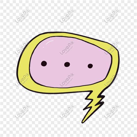 귀여운 만화 손으로 그린 대화 상자 Png 일러스트 무료 다운로드 Lovepik