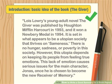 How To Write A Good Summary For A Book Report With Pictures