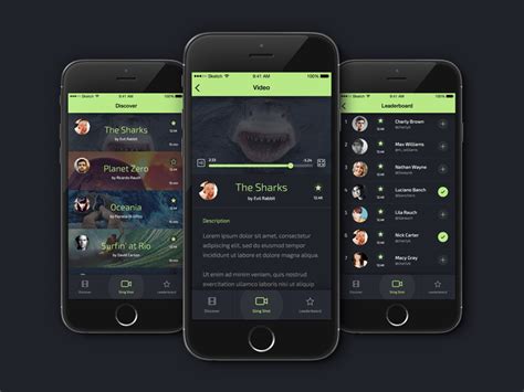 Ios Video App Sketch Freebie Download Free Resource For Sketch