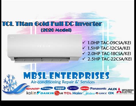 TCL Full DC Inverter TV Home Appliances Air Conditioning And Heating On Carousell