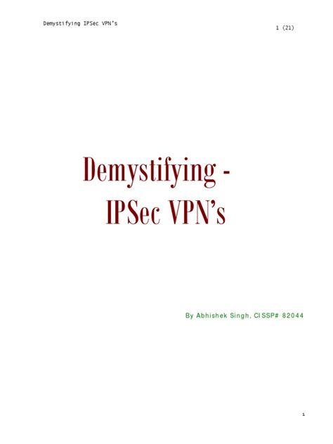 Pdf Demystifying Ipsec Vpns Dokumen Tips