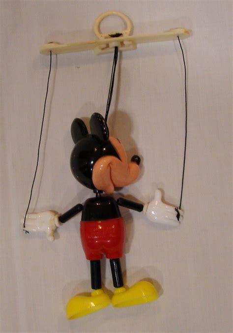Vintage Walt Disney Mickey Mouse String Puppet Marionette 1950s 1960s