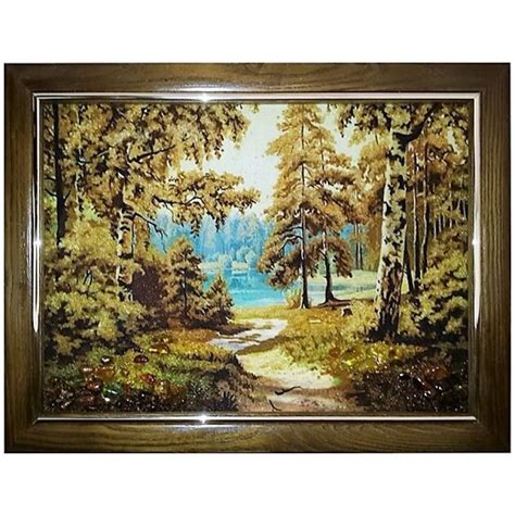 Картина з бурштину Стежка в лісі 20x30 купити в інтернет магазині Exklusi