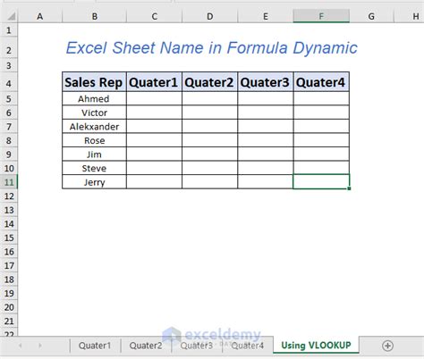Dynamic Sheet Name In Formula Free Printable Download