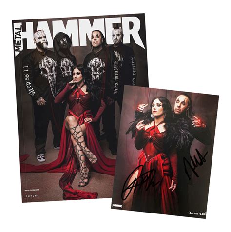 Issue 397 Lacuna Coil Magazine Signed Art Card Louder