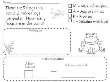 Word Problem Sample 1 OA 1 MAPS By Over The Rainbow TpT