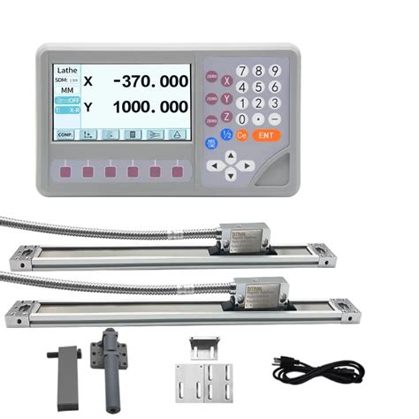 dro 2 axis digital readout display system with 5um 50 1000mm magnetic