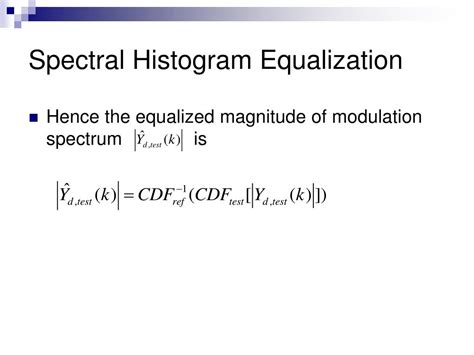 ppt modulation spectrum equalization for robust speech recognition