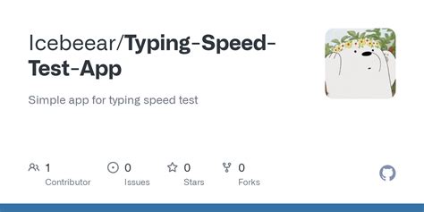 Github Icebeeartyping Speed Test App Simple App For Typing Speed Test