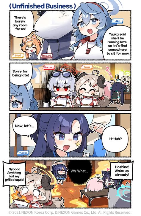 Yuuka Shiroko Hoshino Mari Ako And More Blue Archive And More Drawn By Donmin H