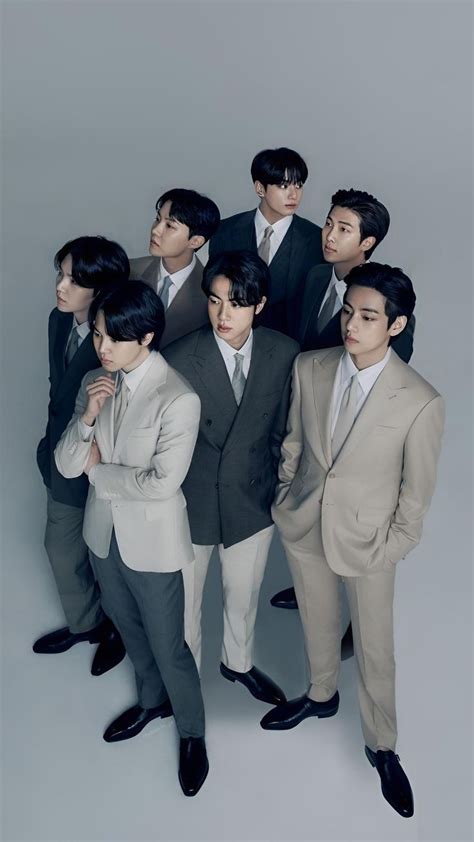 Bangtan Bang Tain Group Bts Group Photo In Tuxedos Bts Ot7 Photoshoot