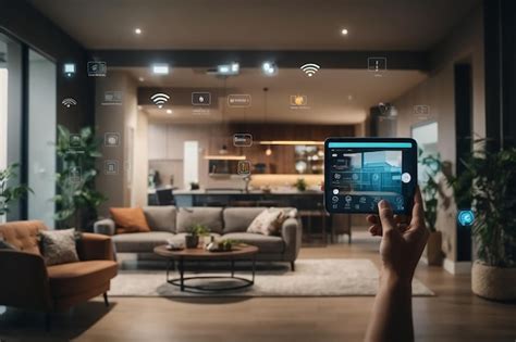 Premium Photo Modern Smart Home Management System Using Augmented Reality Smart Building The