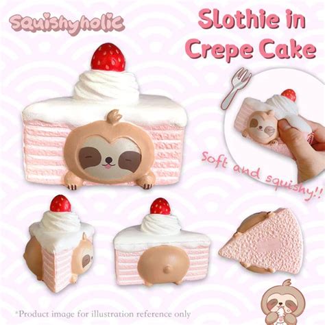 Jual Squishy Inc Slothie In Crepe Cake Squishy By Squishyholic