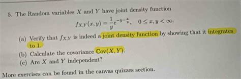 selesai the random variables x and y have joint density function fx y