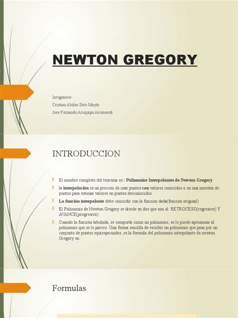 Newton Gregory Pdf