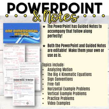 Lesson D Kinematics By The Captain S Desk TPT
