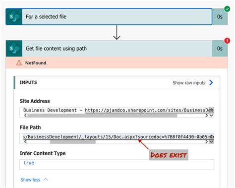 Get File Content Using Path Not Found Error Microsoft Community Hub