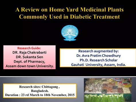 A Review On Home Yard Medicinal Plants Ppt Ppt