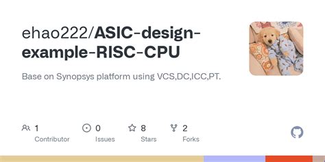 GitHub Ehao222 ASIC Design Example RISC CPU Base On Synopsys Platform Using VCS DC ICC PT