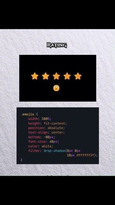 Rating Css Coding Frontendcourse Webdesign Css Webdevelopment
