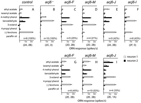 Partial Rescue Of Pb2 Sensilla By Individual Acj6 Splice Forms Odor