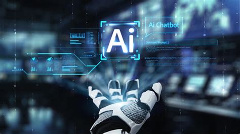 기술 환경에서 Ai 챗봇 기호 및 데이터 시각화와 상호 작용하는 로봇 손과의 미래 지향적인 인터페이스 오바나 0명에 대한 스톡