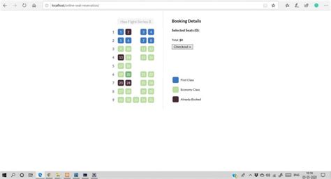 Online Seat Reservation Project In JavaScript With Source Code And Report Download Kashipara