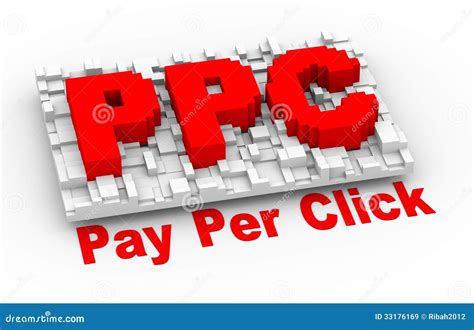 3d Abstract Cube Design Of Ppc Stock Illustration Illustration Of Customers Payment 33176169