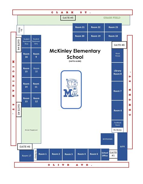 Campus Map Mckinley Elementary School
