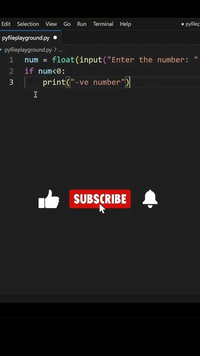 Check Number Is Positive Or Negative In Python Shorts Python Youtube