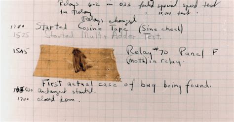 One Of The First Computer Bugs Was A Literal Bug